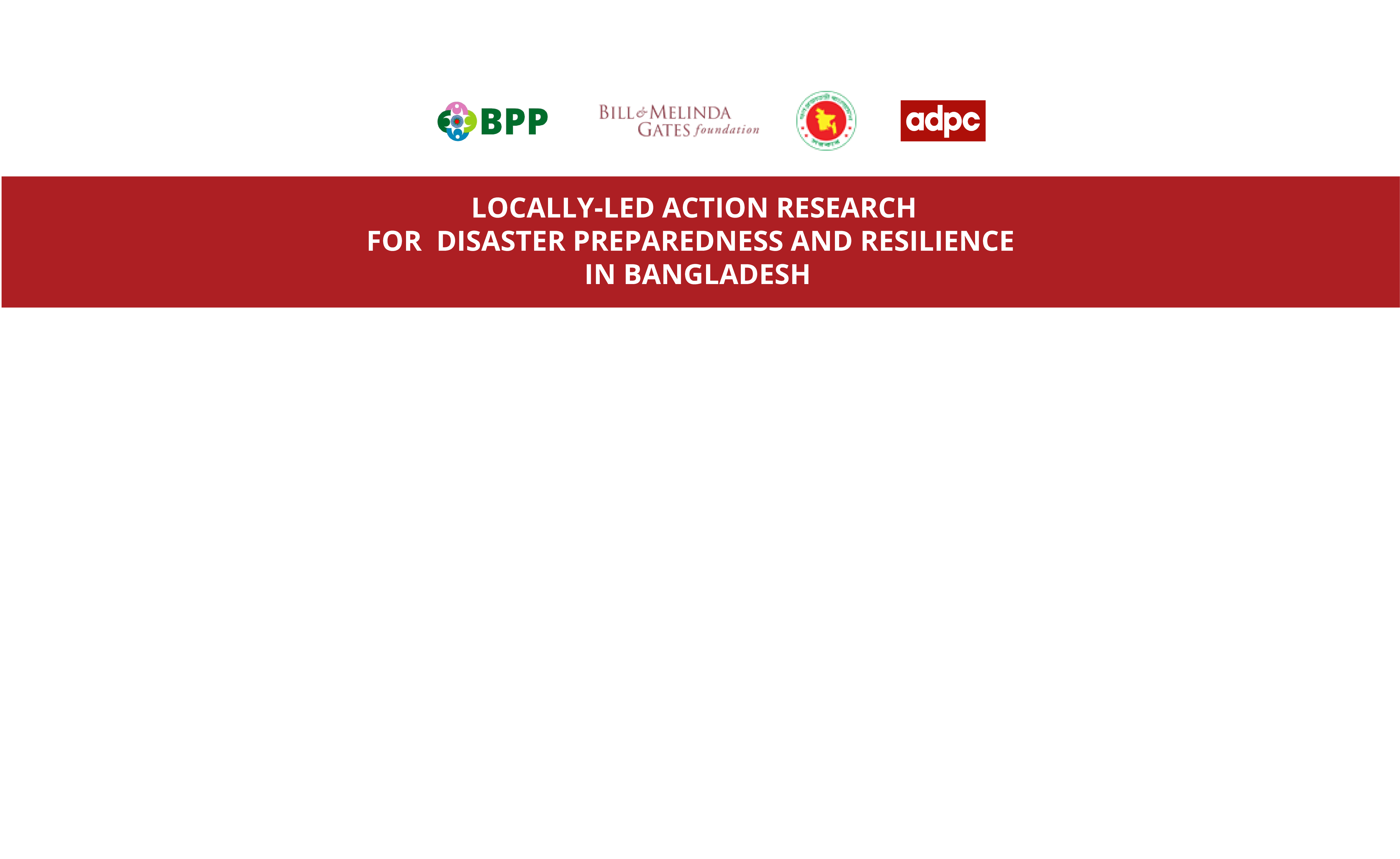 Locally-Led Action Research for Disaster Preparedness and Resilience ...