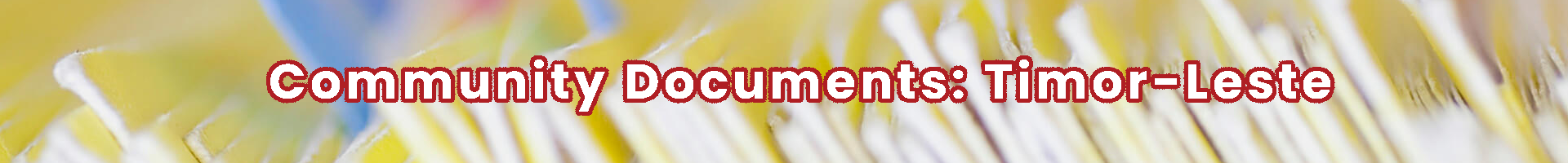 SPRINT Community Documents(Timor-Leste) - Asian Preparedness ...